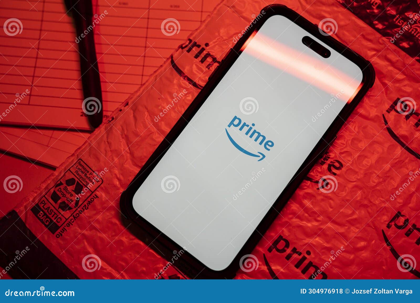 Amazon Prime Video Streaming App on Smartphone on IPhone 14 Pro Screen ...