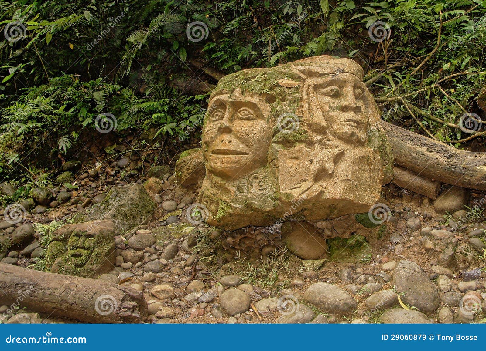 Amazon Rainforest Indian Tribe Carving Stock Image - Image: 29060879