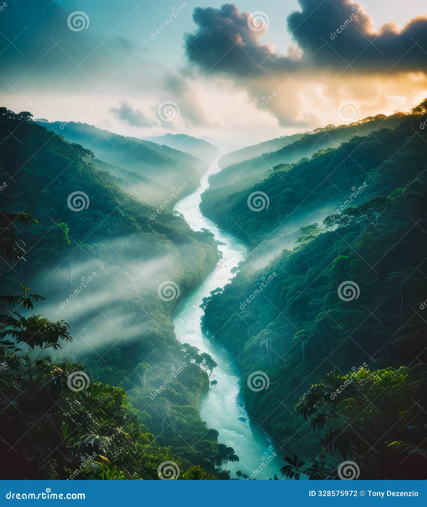 Amazon Rainforest Region stock illustration. Illustration of travel ...