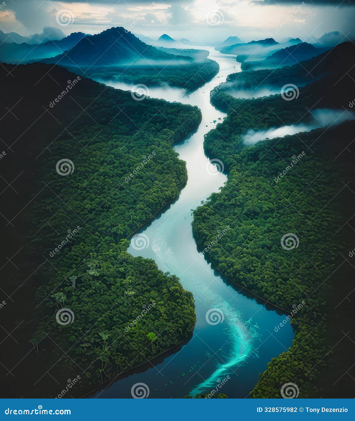 Amazon Rainforest Region stock illustration. Illustration of beautiful ...