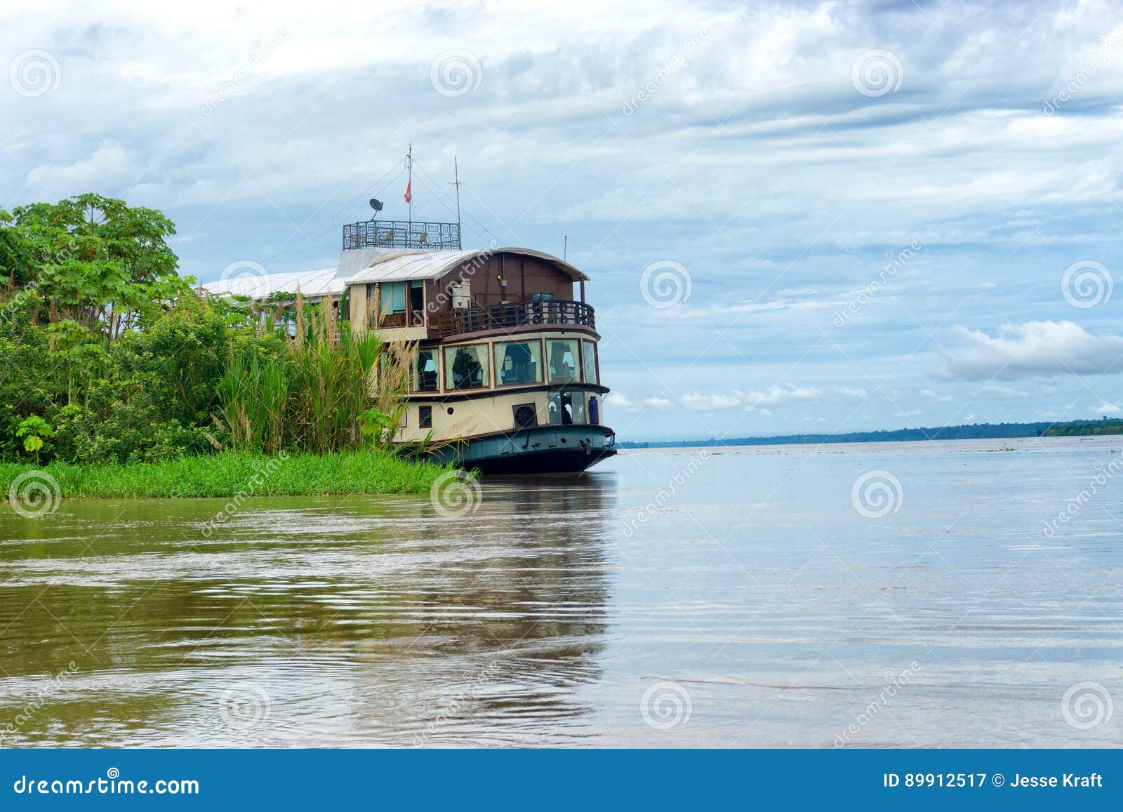 Amazon River Cruise Ship stock image. Image of amazon - 89912517