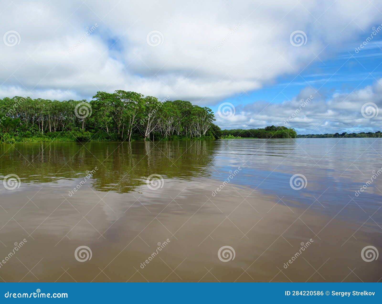 The Amazon River in Peru, South America Stock Photo - Image of ...