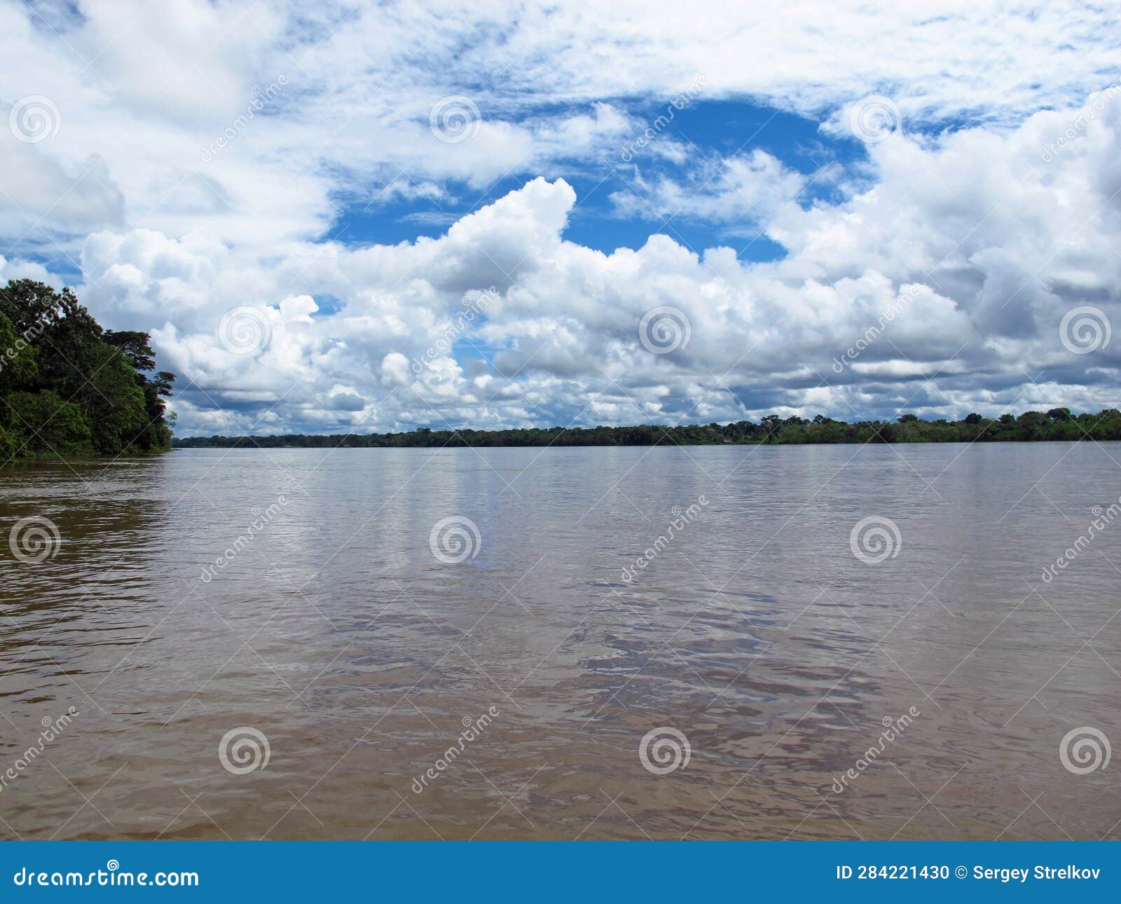 The Amazon River in Peru, South America Stock Photo - Image of ...