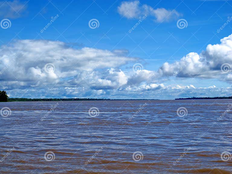 The Amazon River in Peru, South America Stock Photo - Image of exotic ...