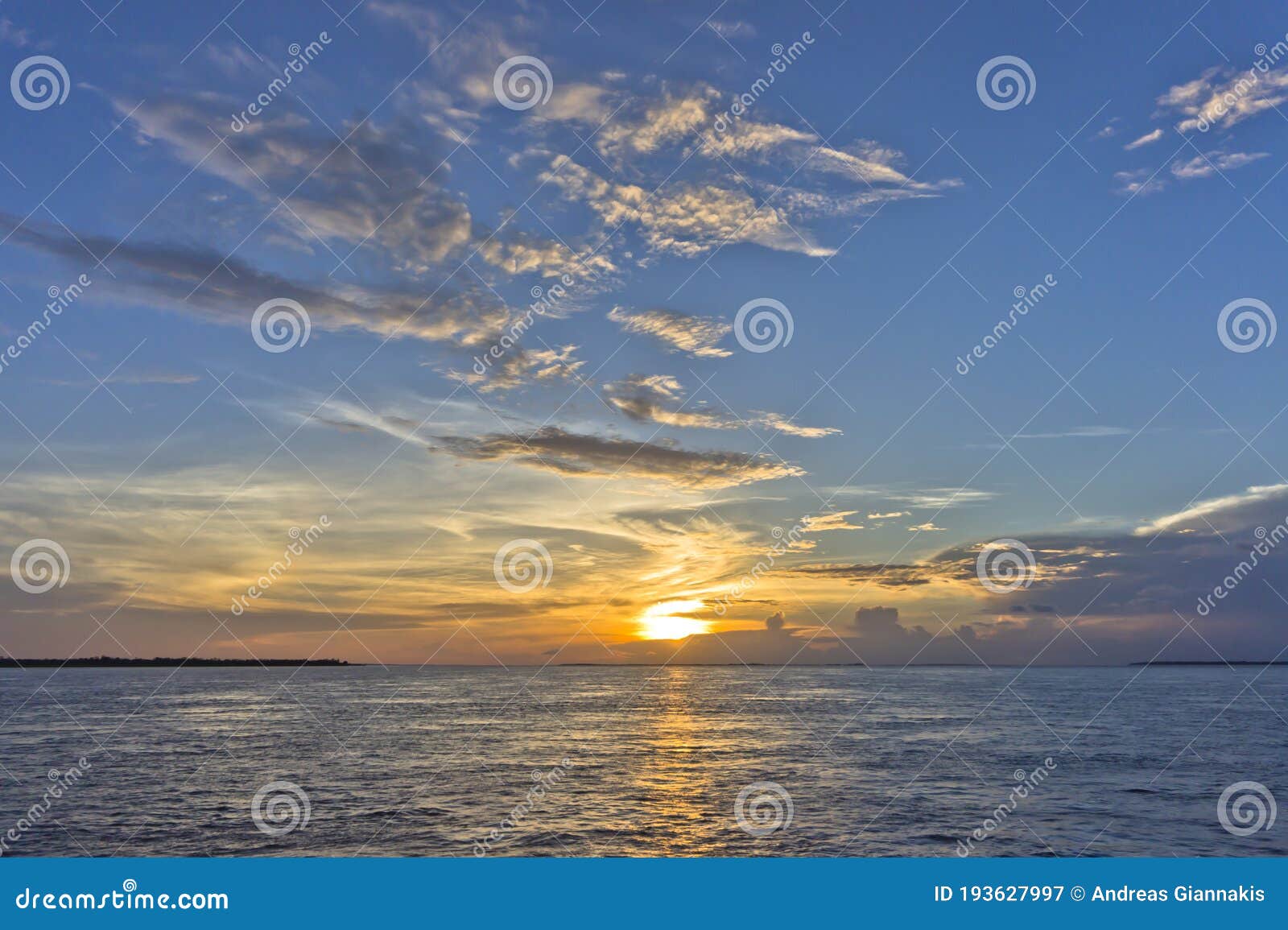 Amazon River, Sunset View, Brazil, South America Stock Image - Image of ...