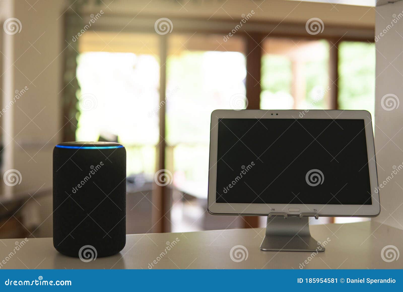 Alex home assistant stock image. Image of echo, blurring - 185954581