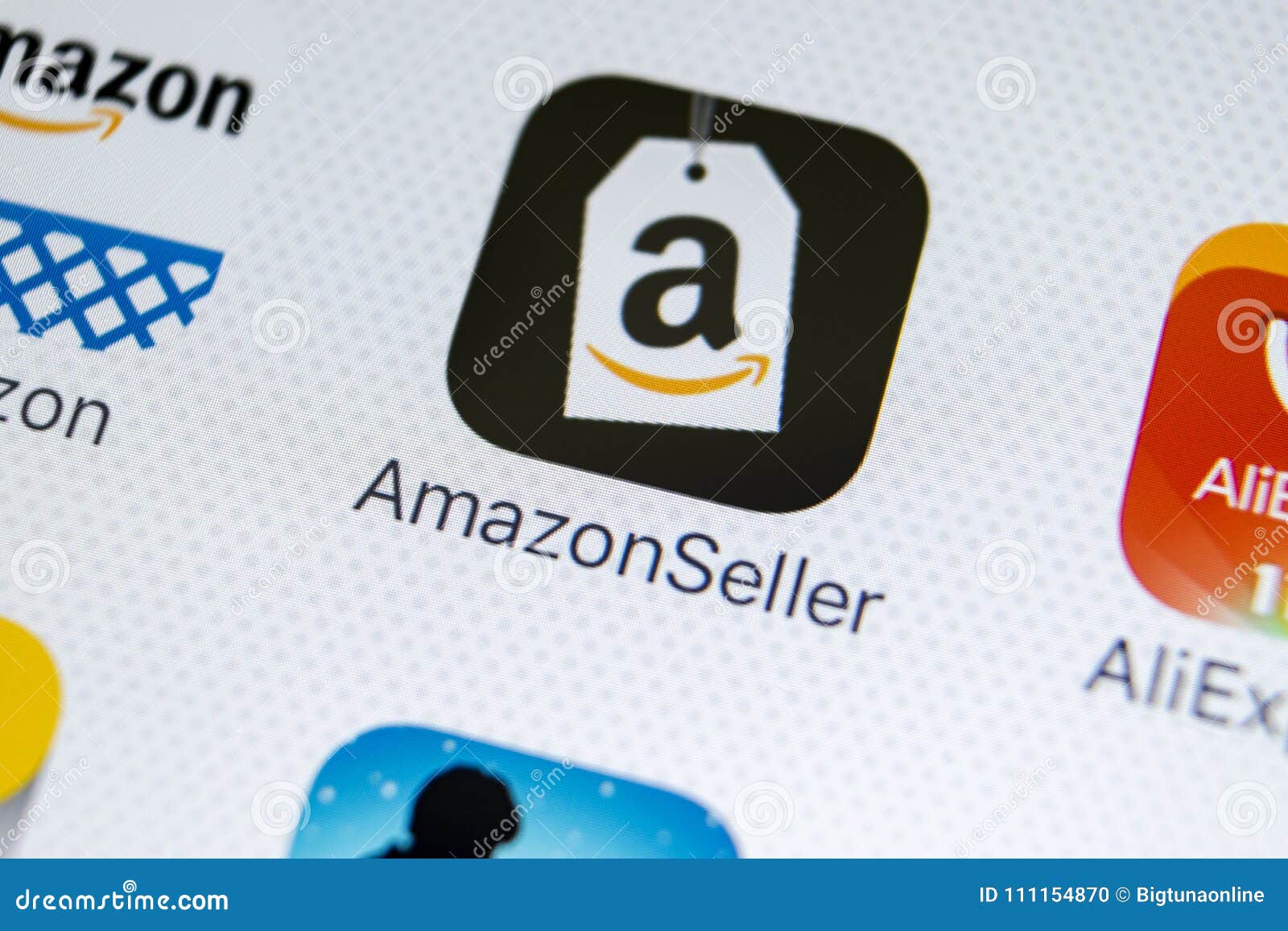 Amazon Seller Application Icon on Apple IPhone X Screen Close-up ...