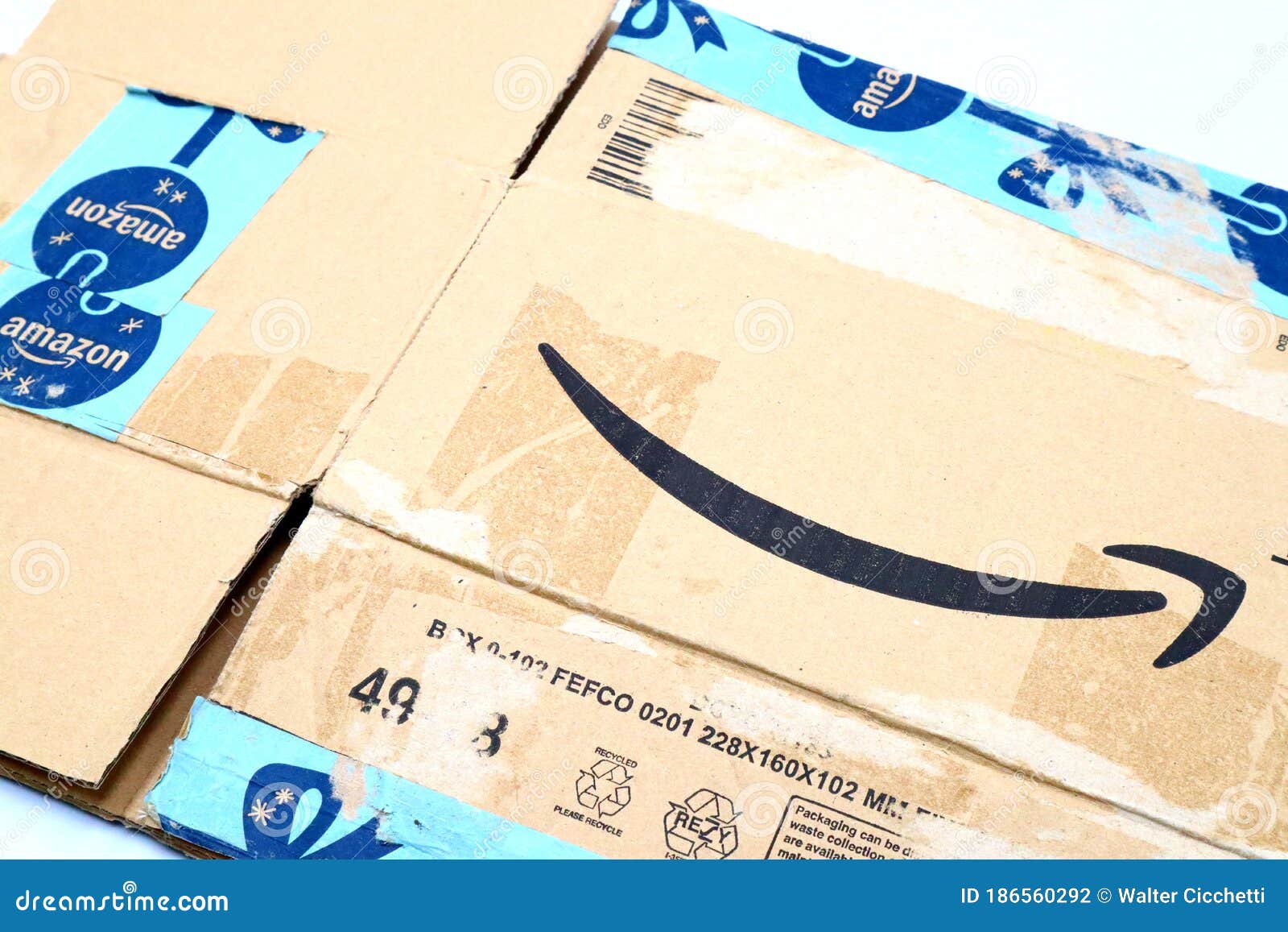 AMAZON Shipping Package Parcel Cardboard Box Editorial Photography ...