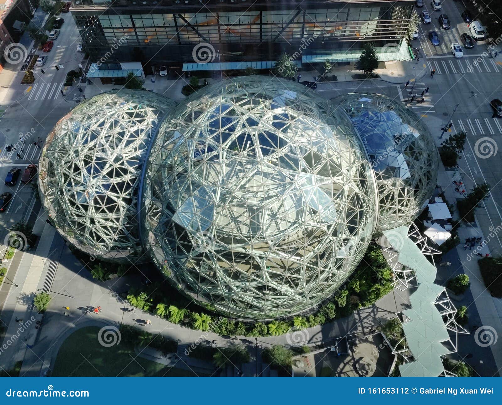 Amazon Spheres in seattle editorial photography. Image of spheres ...
