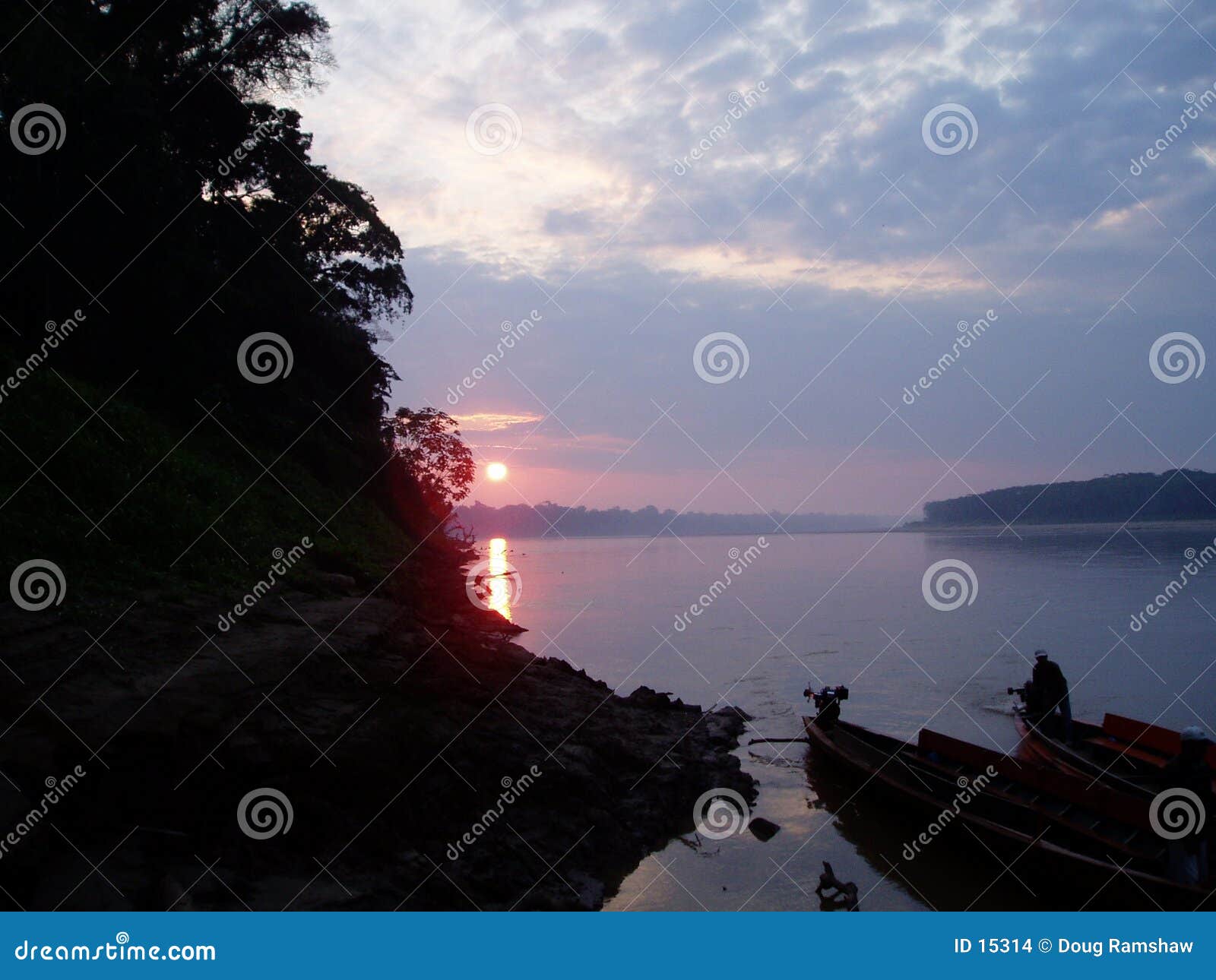 Amazon Sunset stock photo. Image of rivers, peru, jungle - 15314