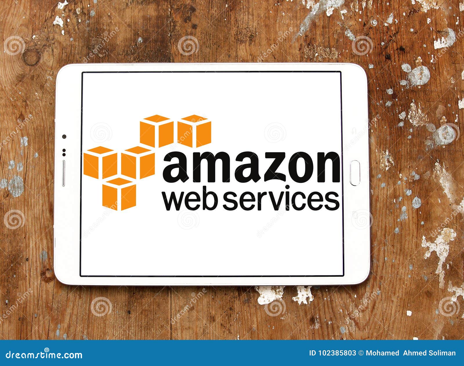 Amazon Web Services ,AWS, Logo Editorial Stock Photo - Image of full ...