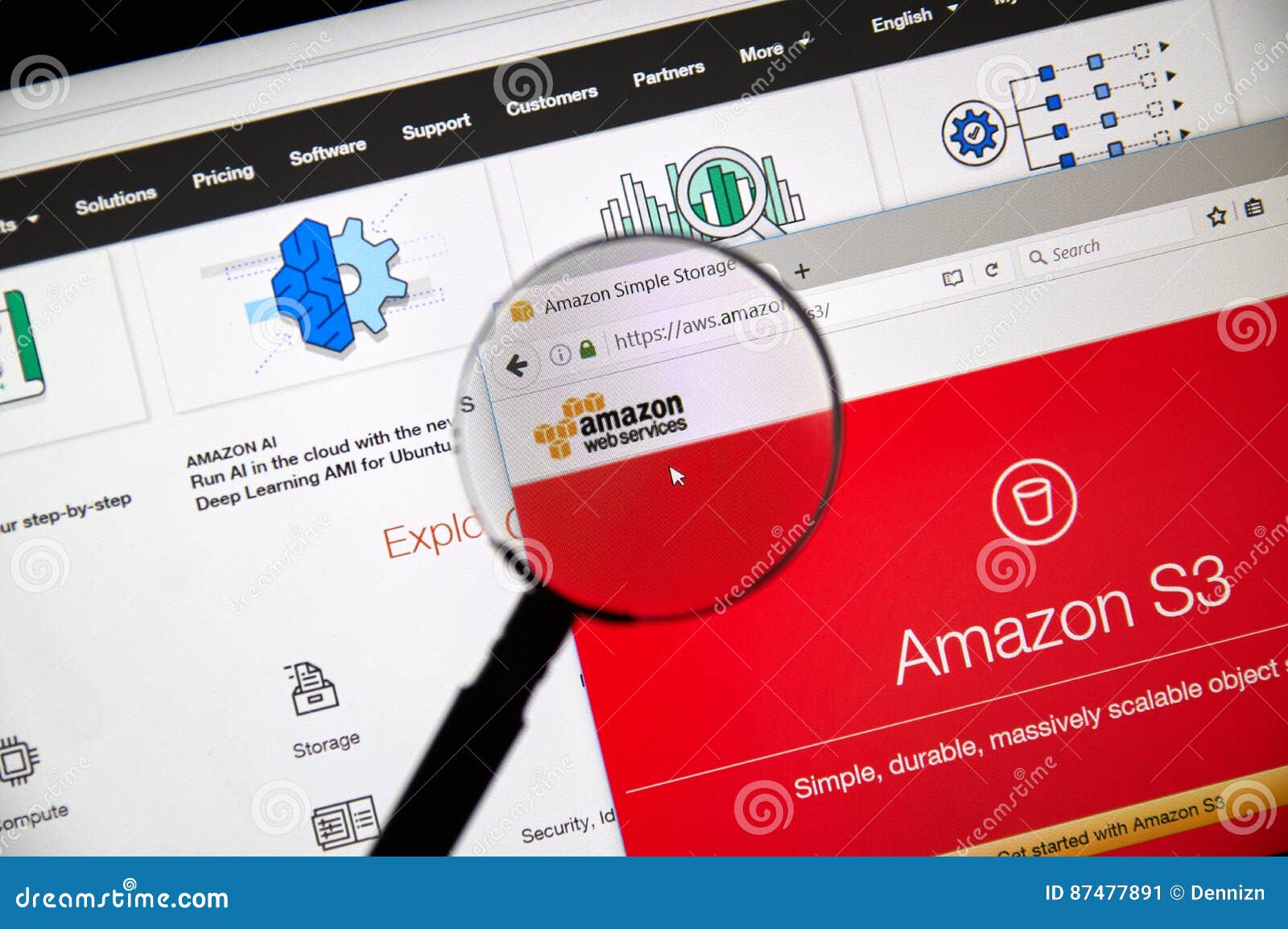 Amazon Web Services Homepage Editorial Photo - Image of company, online ...