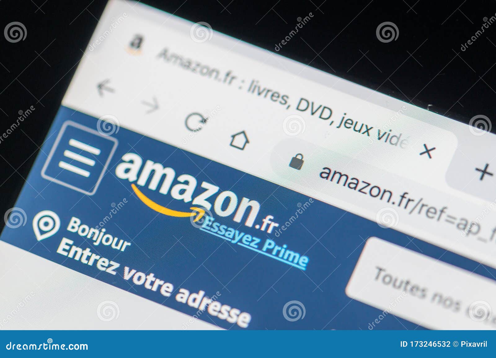 Amazon Website Homepage. it is an American Electronic Commerce and ...