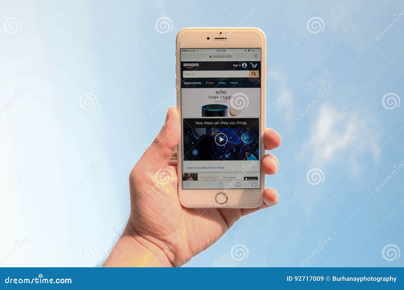 Amazon Website in Smart Phone Editorial Stock Image - Image of plus ...