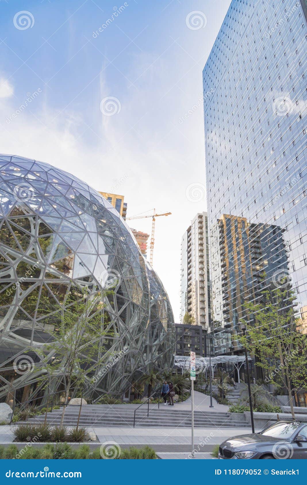 Amazon World Headquarters Campus Spheres and Tower Fotografia Editorial ...