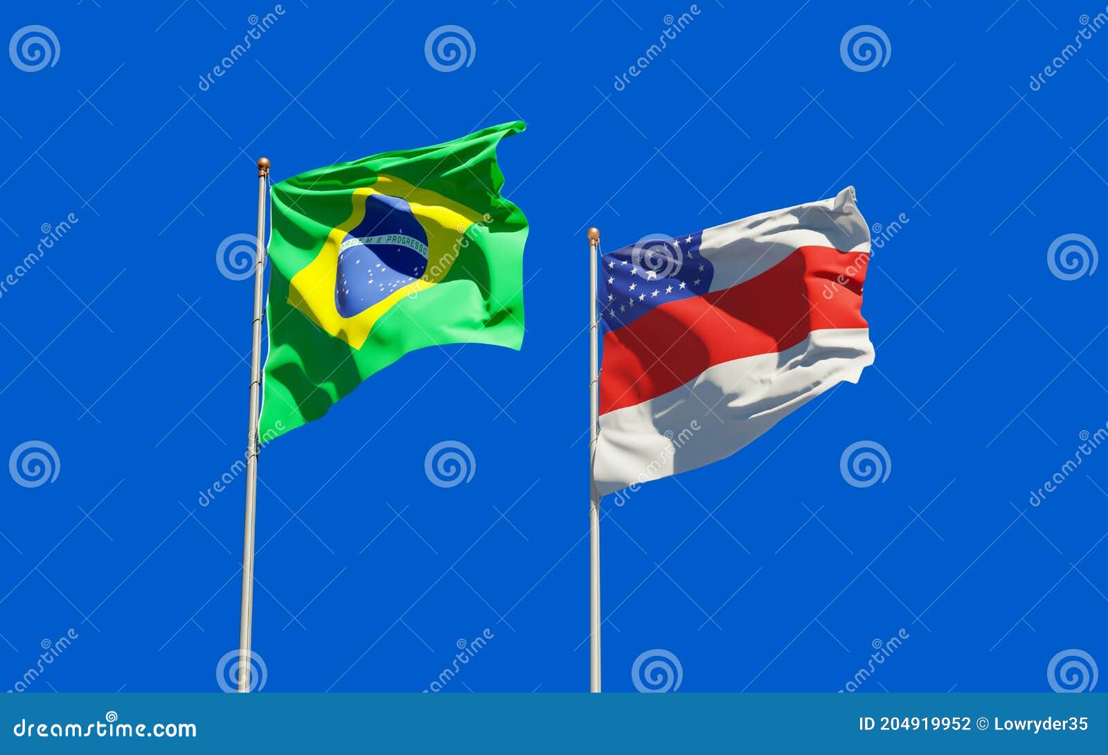 Bandera De Estado De Amazonas Stock de ilustración - Ilustración de ...