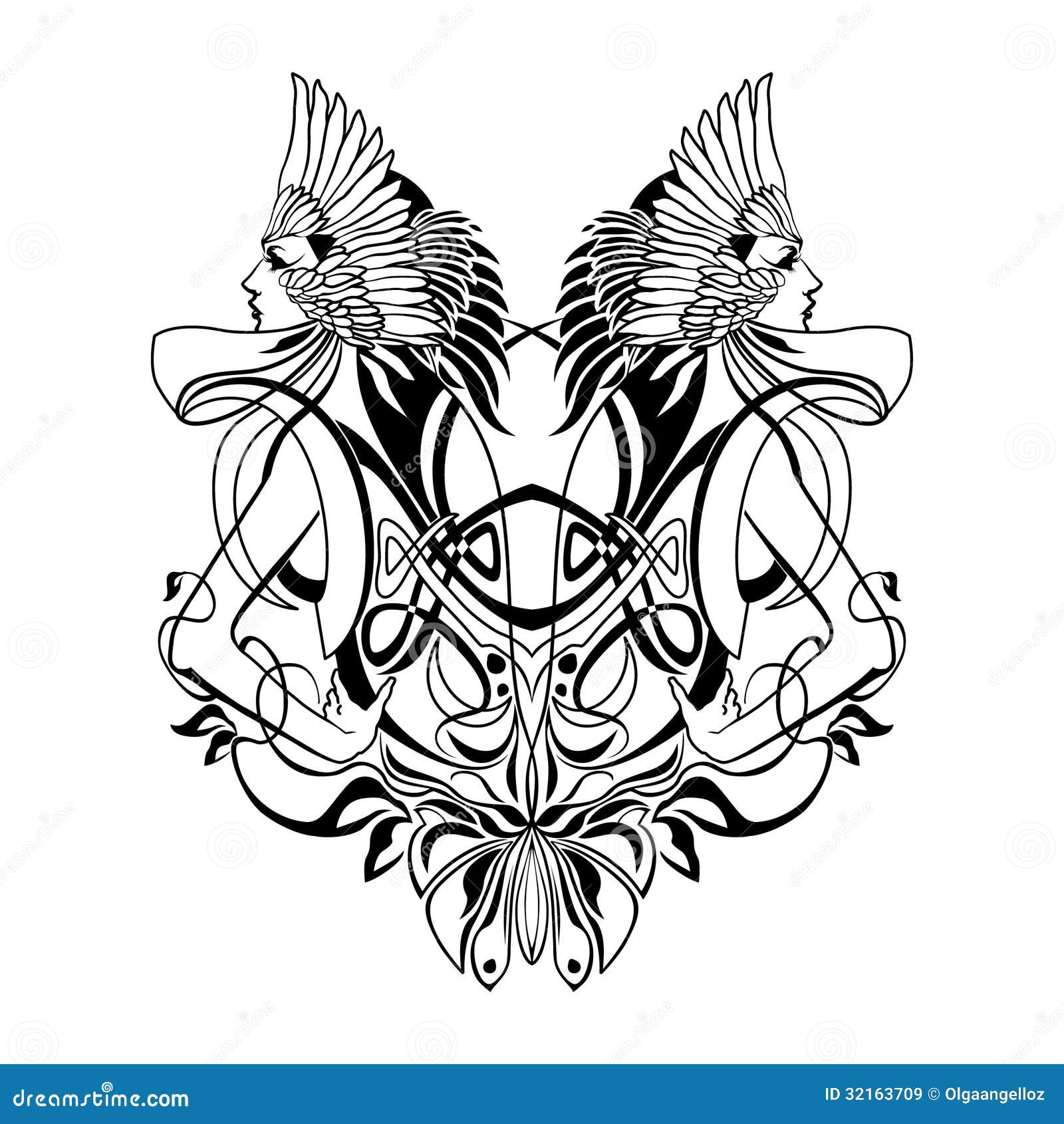 Amazonas-Emblem vektor abbildung. Illustration von symmetrisch - 32163709