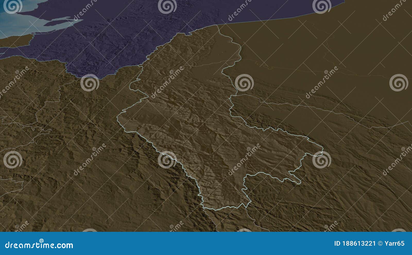 Amazonas, Peru - Outlined. Administrative Stock Illustration ...