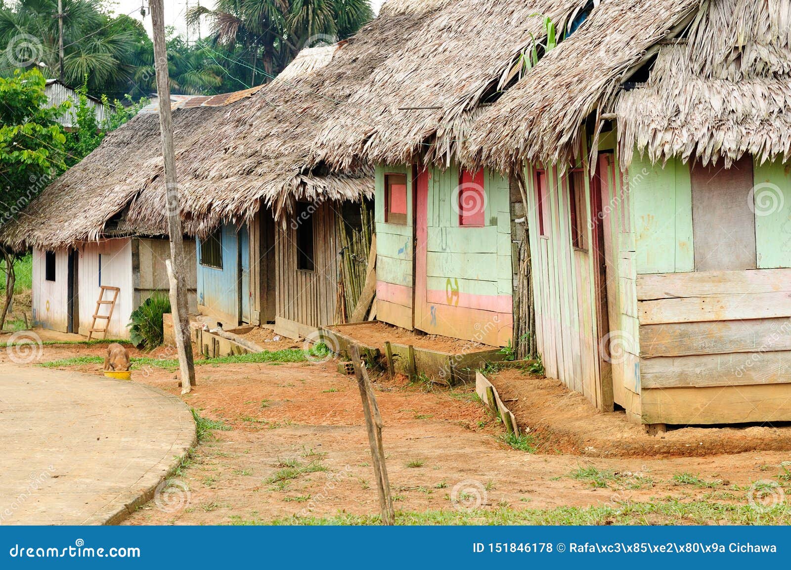 Amazonas Peruano, Establecimiento Indio Foto de archivo - Imagen de ...