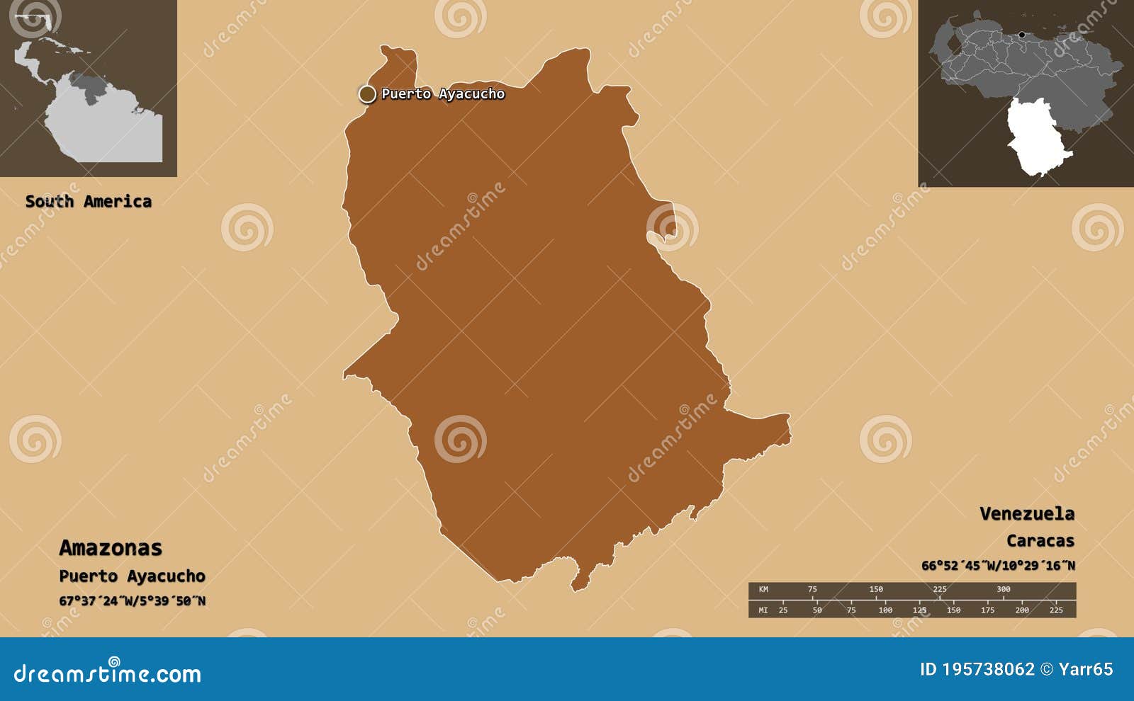 Amazonas, State of Venezuela,. Previews. Pattern Stock Illustration ...