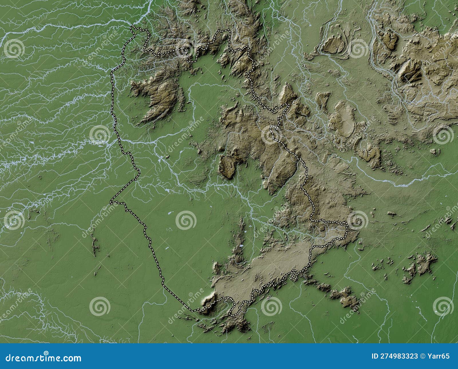Amazonas, Venezuela. Wiki. No Legend Stock Illustration - Illustration ...