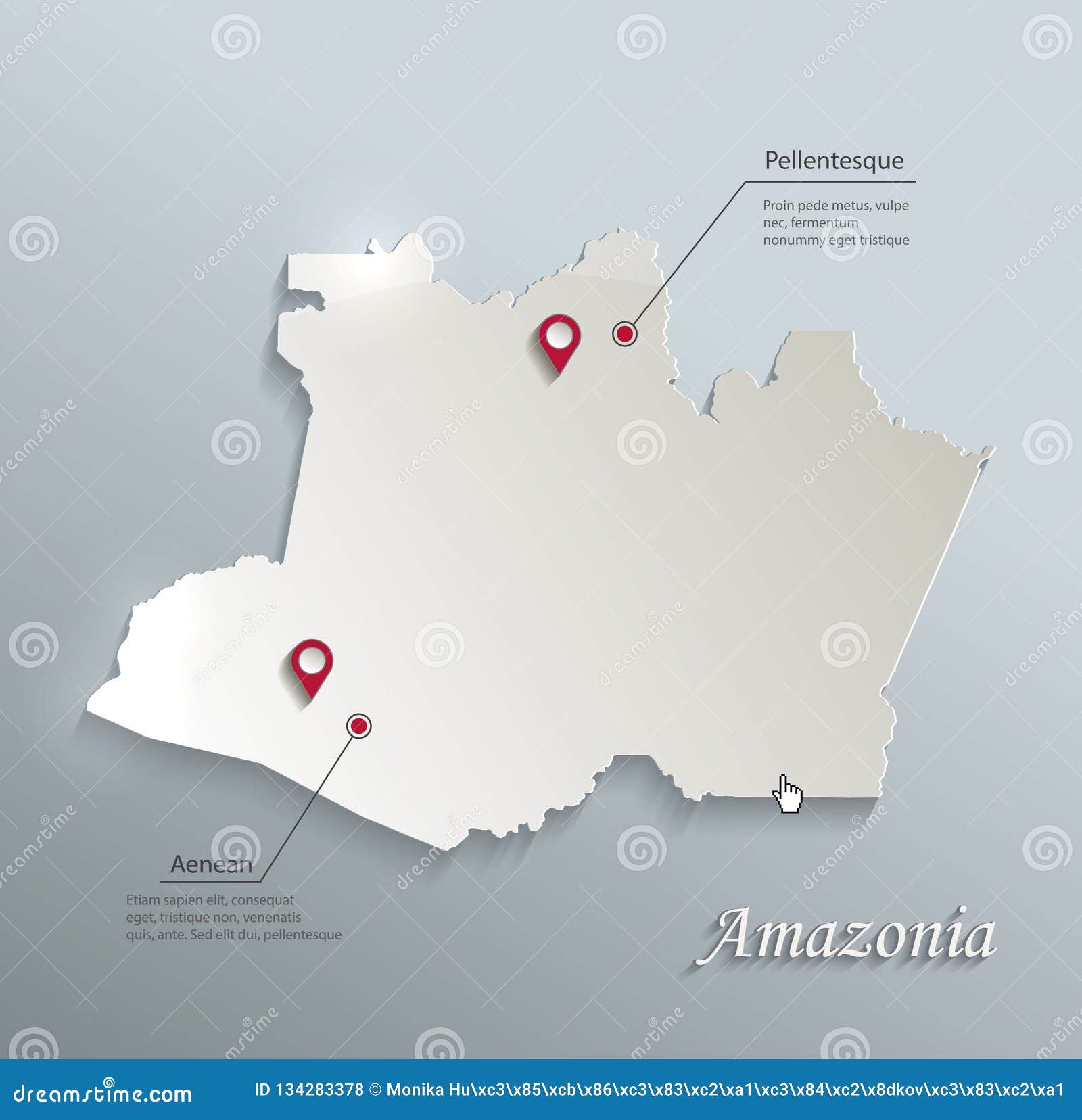 Amazonia Map Old Paper Background Cartoon Vector | CartoonDealer.com ...