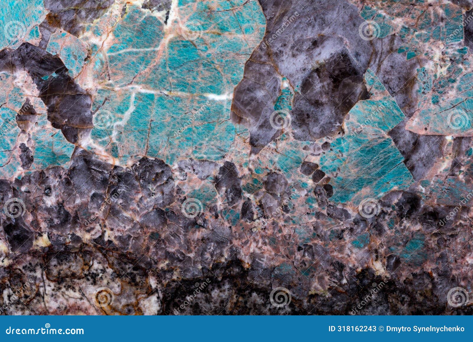 Amazonite Quartzite Background for Your Unique Interior. Stock Image ...