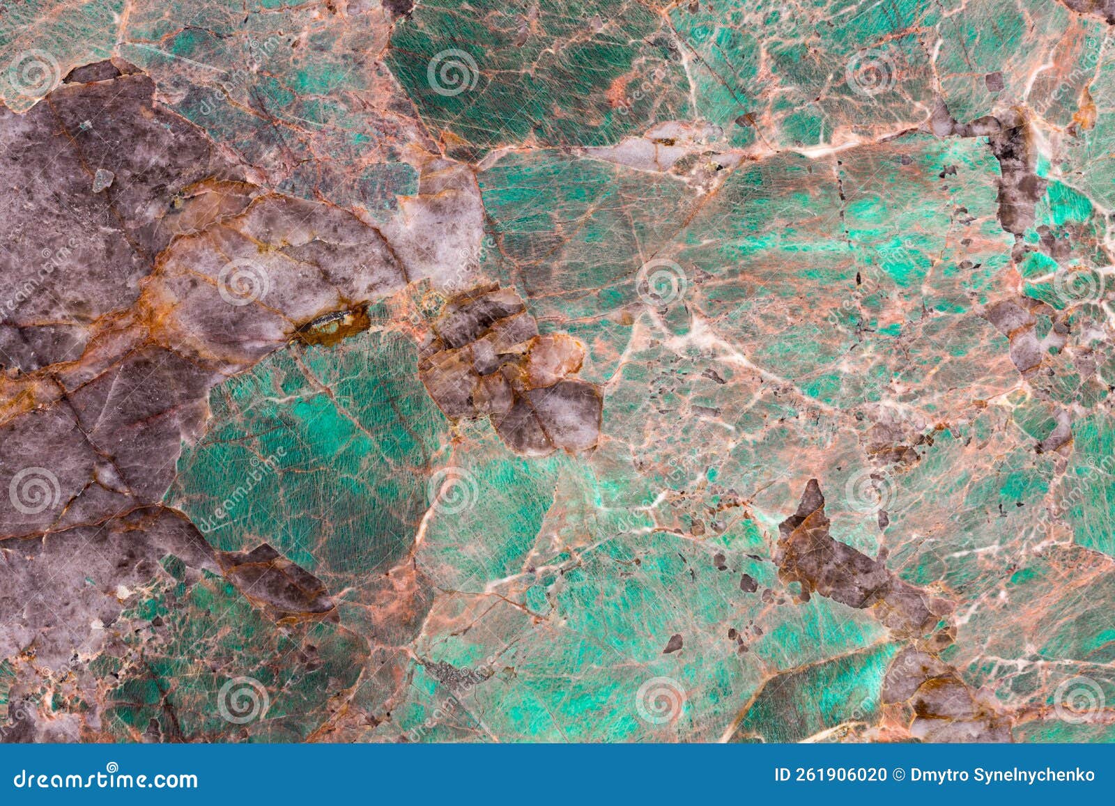 Amazonite Texture. Natural Patterns and Textures of Slice of Minerals ...