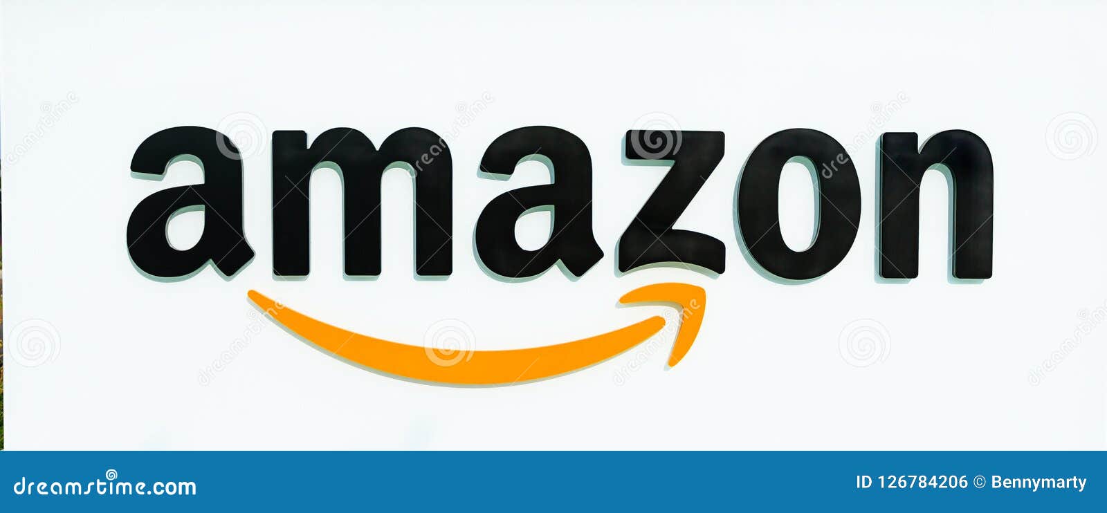 Amazonka szyldowy logo zdjęcie editorial. Obraz złożonej z sklep ...