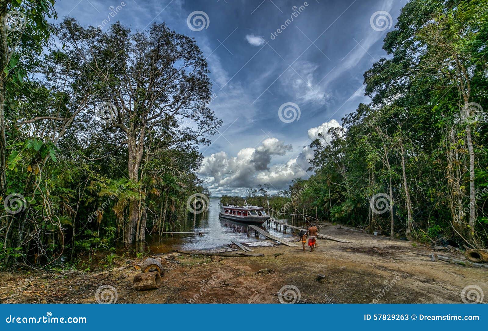 The amazons stock image. Image of docking, amazons, brazil - 57829263