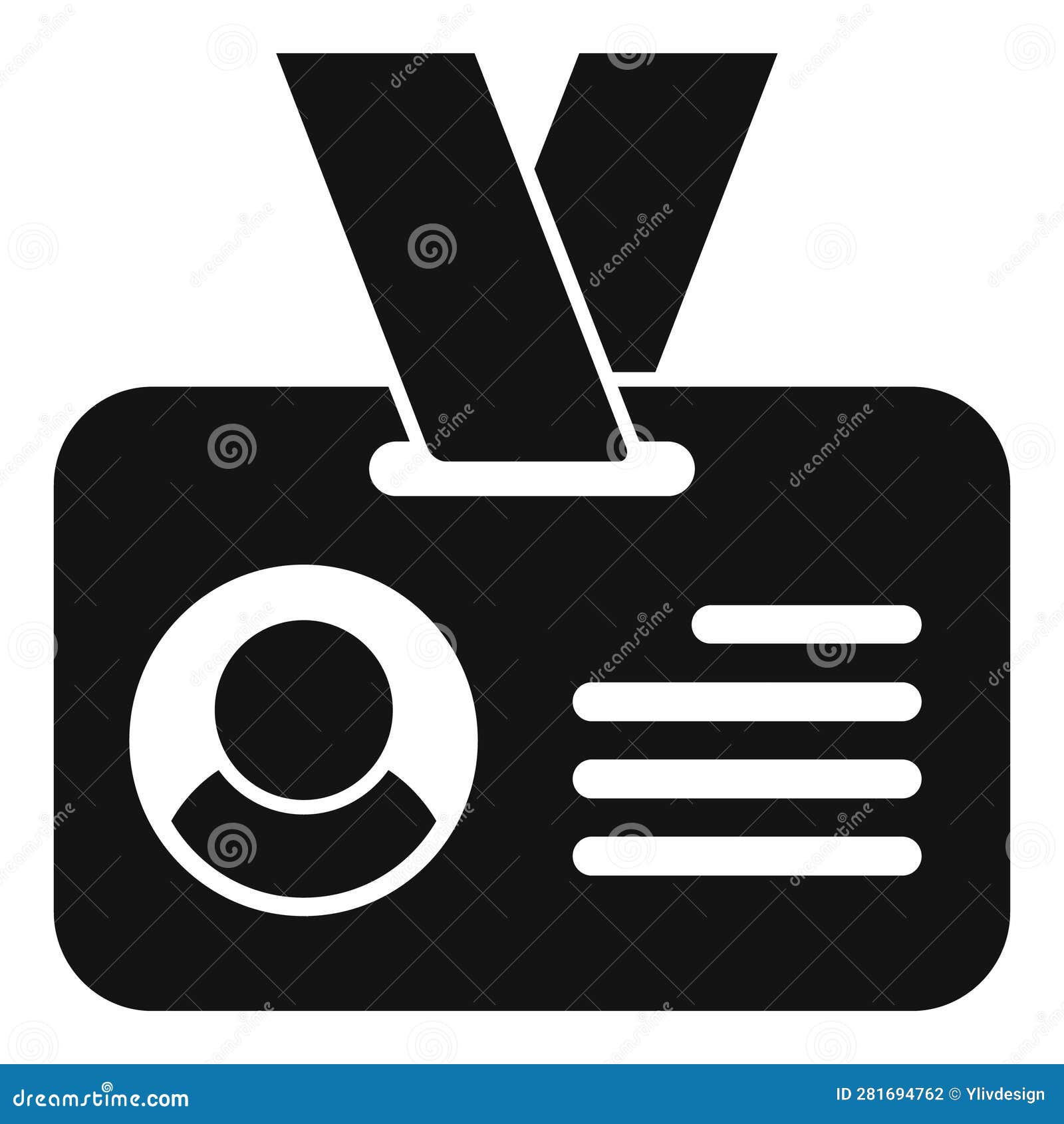 Ambassador Id Card Icon Simple Vector. Social Media Stock Vector ...