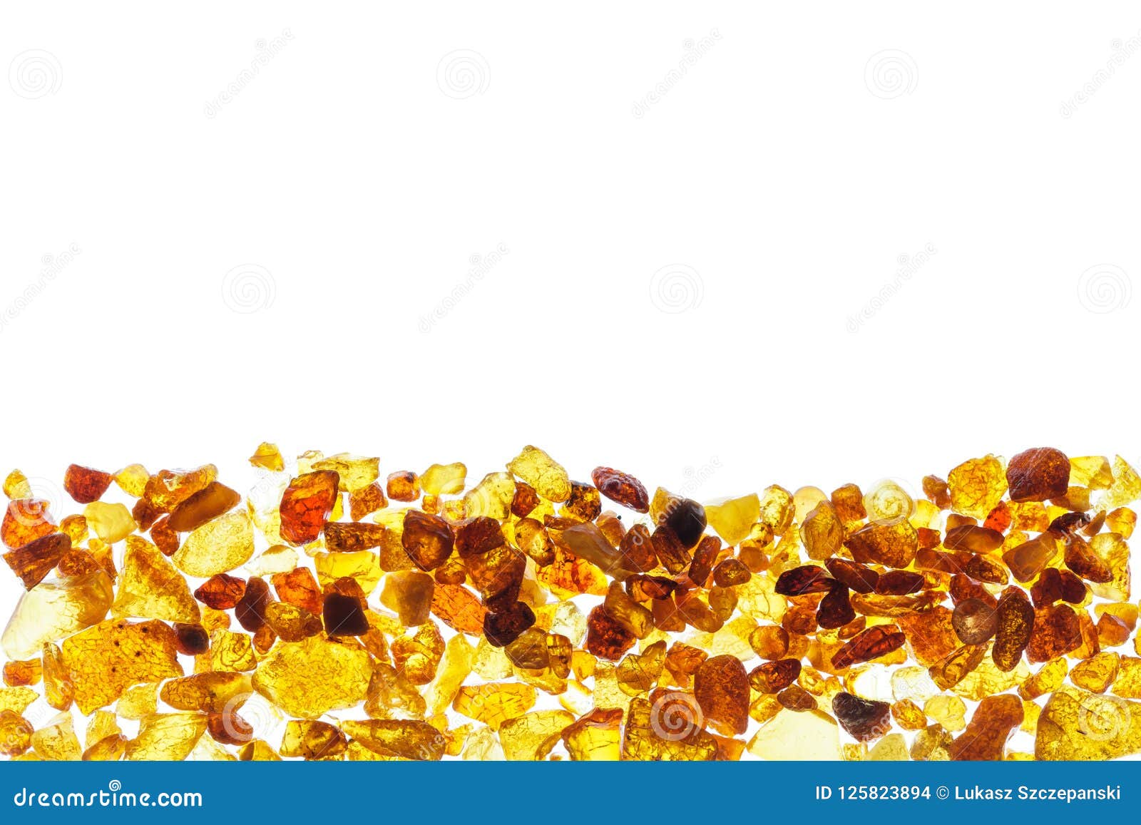 Amber Abstract Background Made of Small Pieces Lying at the Bottom ...