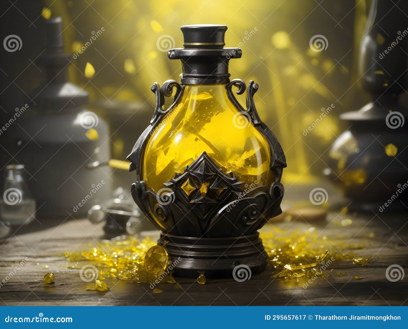 Amber Ambiance: Dive into the Allure of the Yellow Potion Stock ...