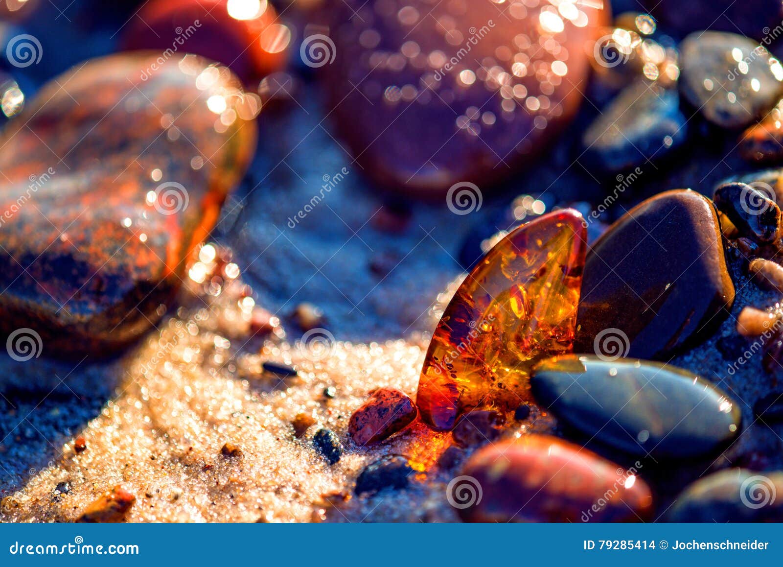 Amber on a beach stock photo. Image of decoration, colorful - 79285414