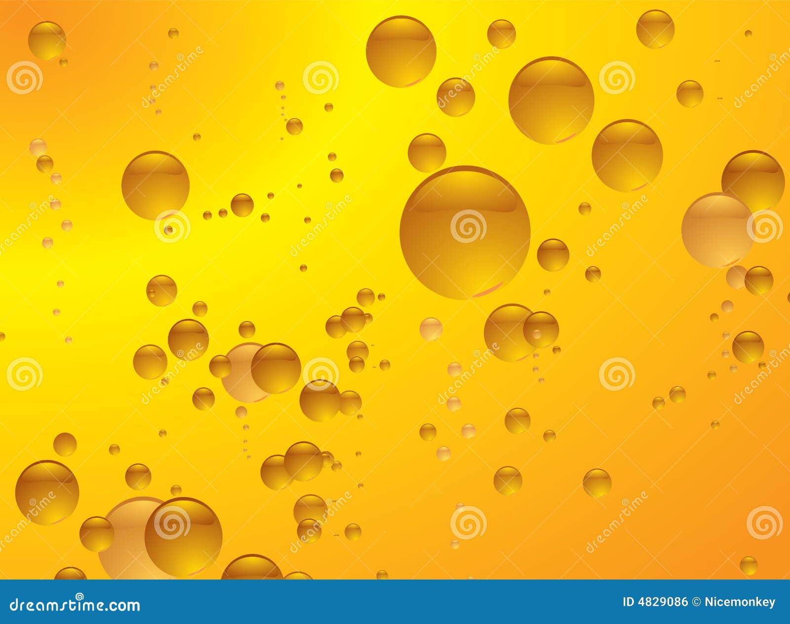 Amber Bubble Vector Illustration | CartoonDealer.com #4829086