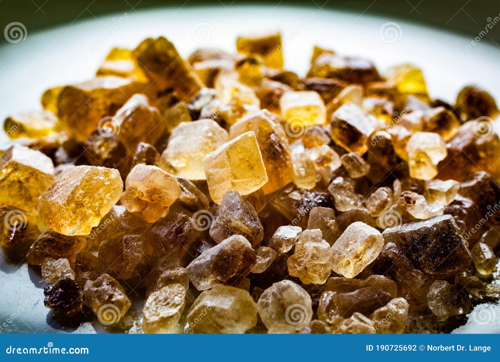 Amber candy sugar crystals stock photo. Image of glow - 190725692