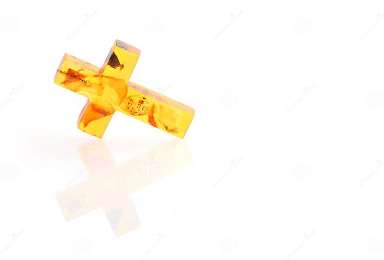 Amber Cross stock image. Image of cross, amber, christian - 1750073
