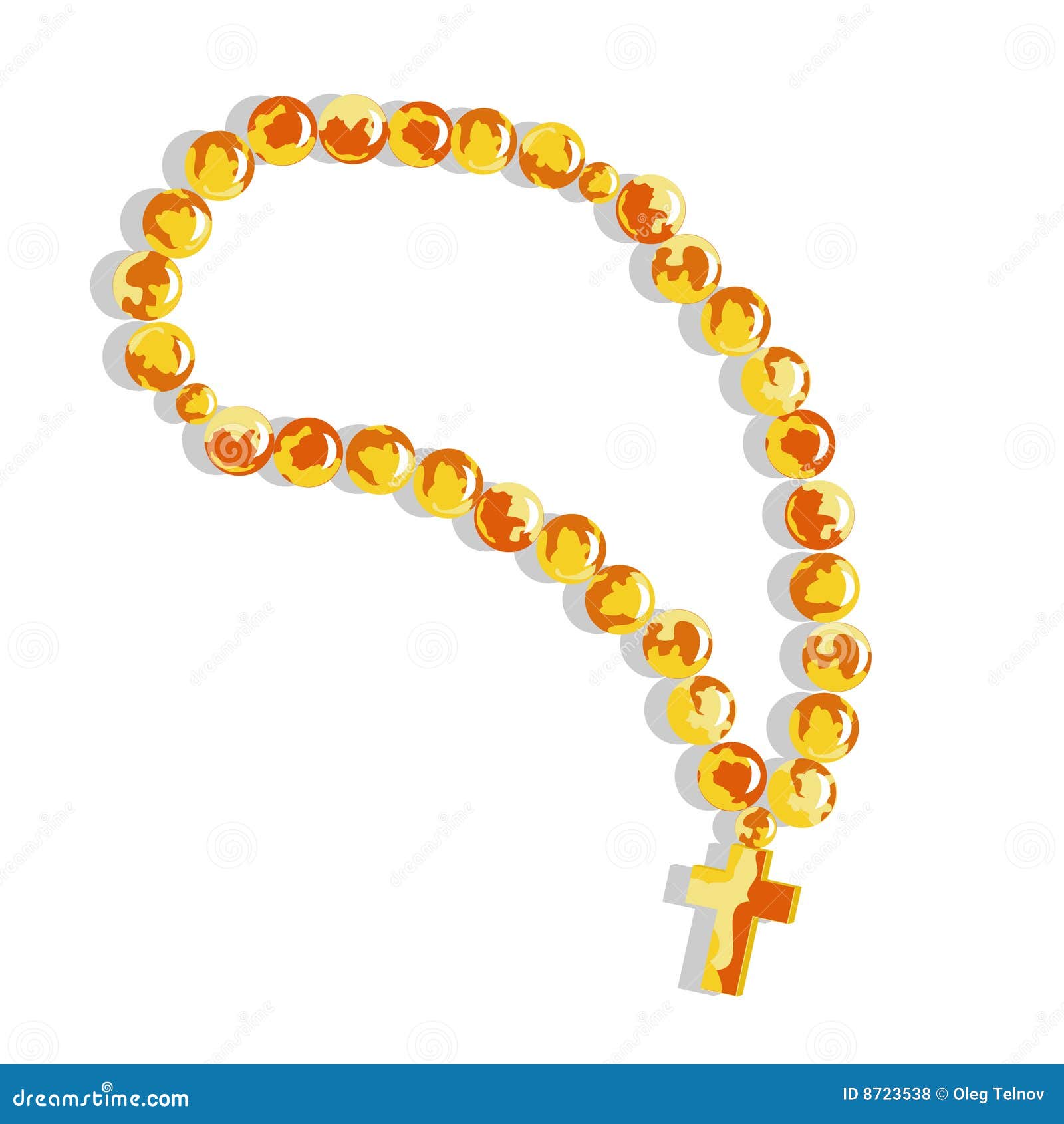 Amber cross stock vector. Illustration of stone, religion - 8723538