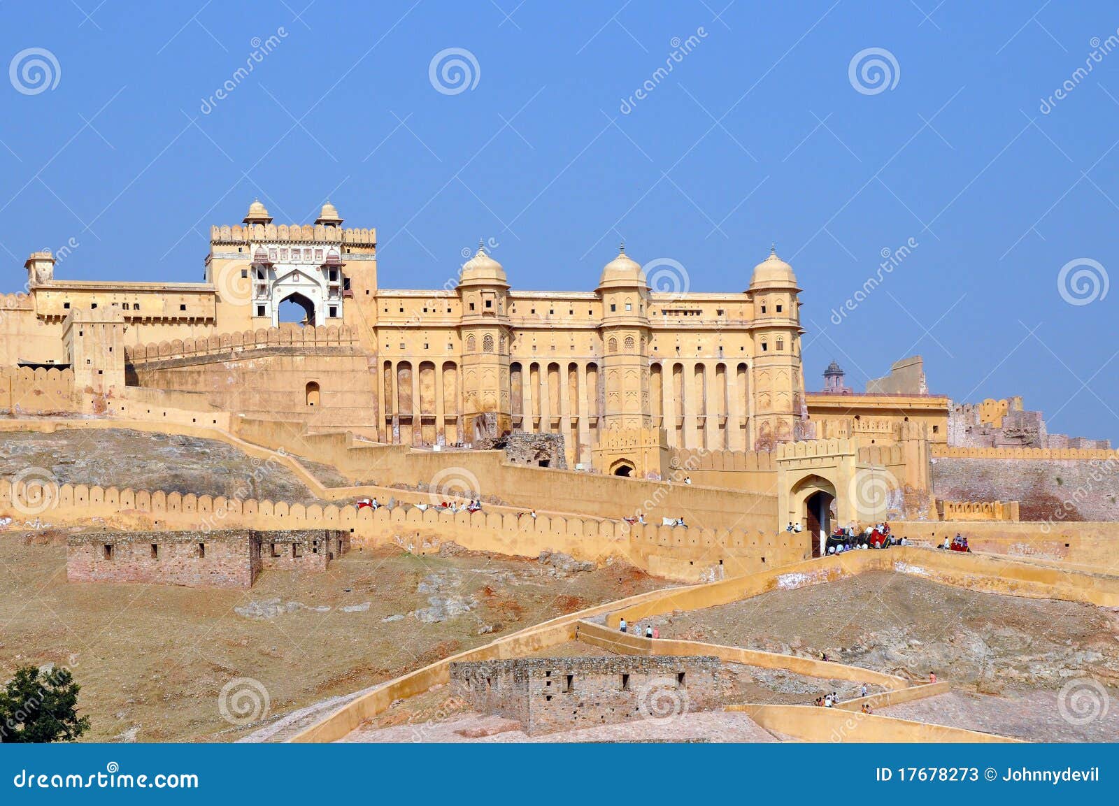 Amber Fort stock image. Image of architecture, aged, fortress - 17678273