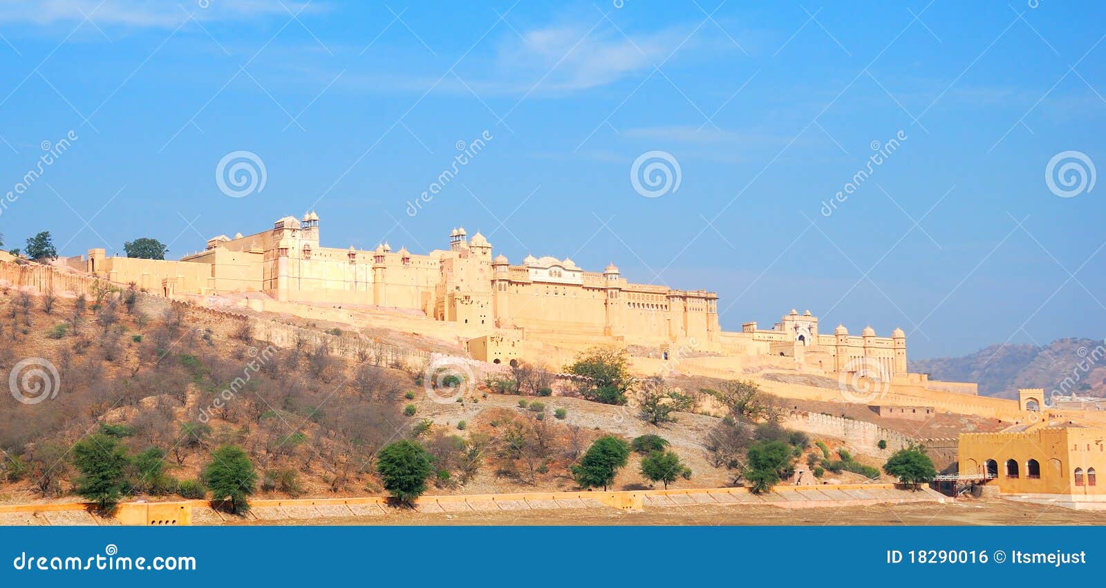 Amber fort stock photo. Image of view, panorama, fortification - 18290016