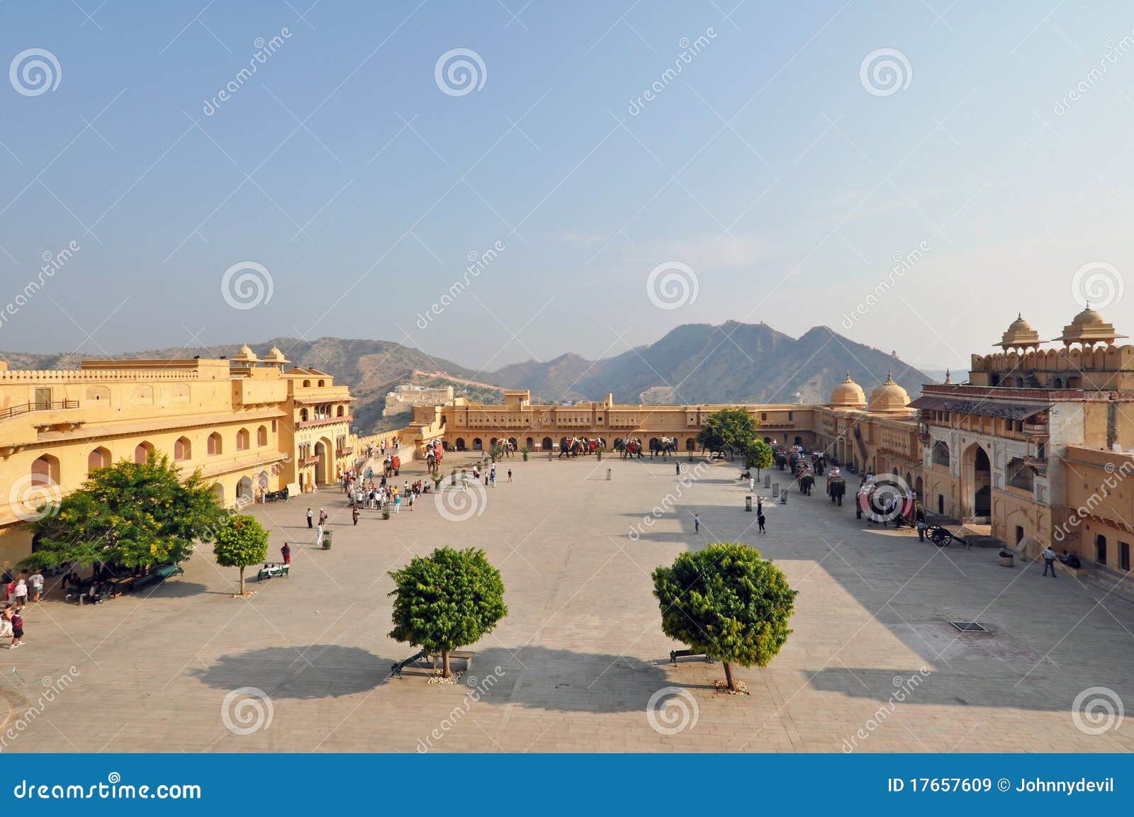 Amber Fort Courtyard stock image. Image of cupola, culture - 17657609