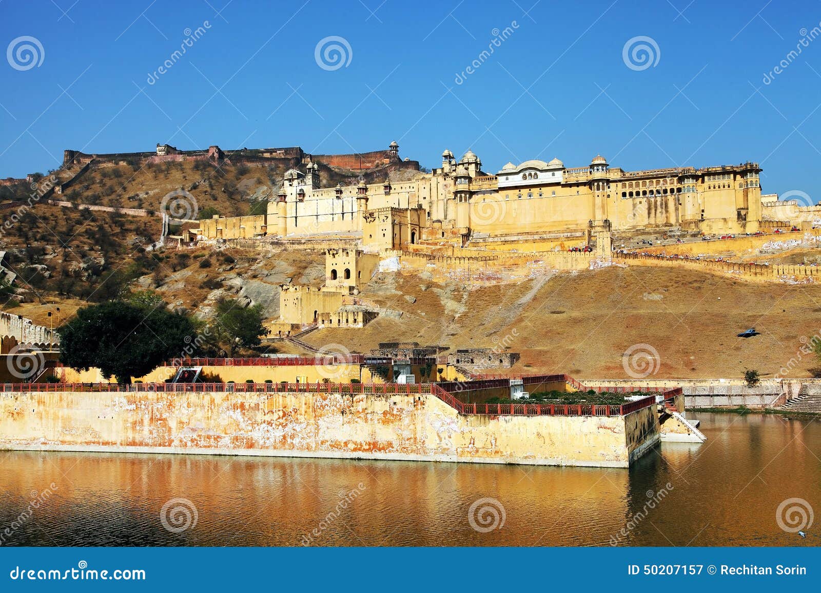 Amber Fort in Jaipur stock image. Image of column, colorful - 50207157