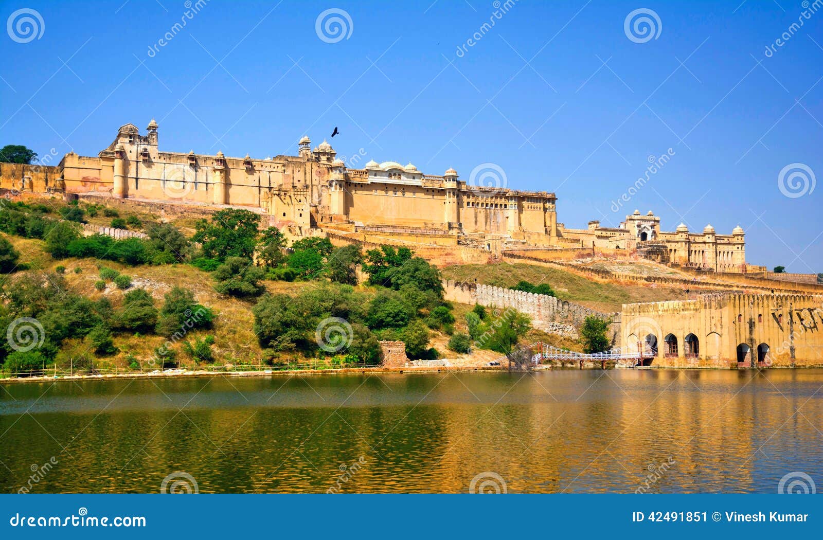 Amber fort stock image. Image of fort, amber, colors - 42491851