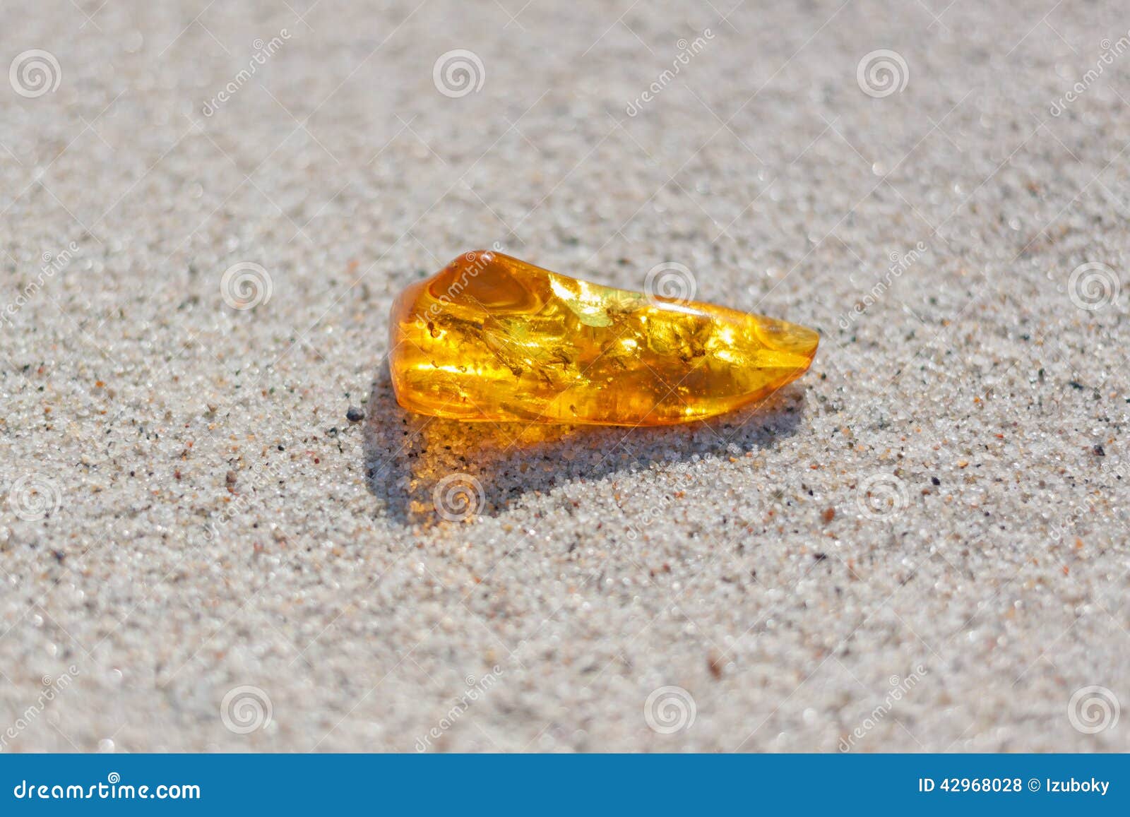 Amber with Inclusions on Sand Stock Photo - Image of coast, texture ...