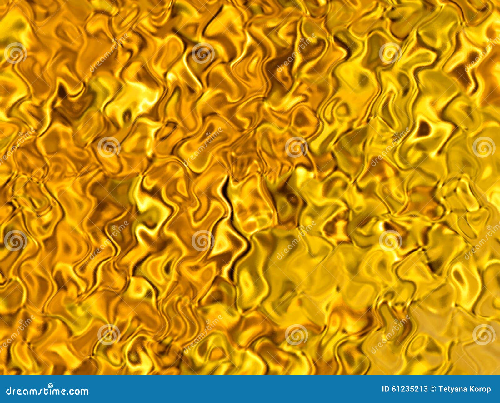 Amber Iridescent Reflections Golden Abstract Background Illustration ...