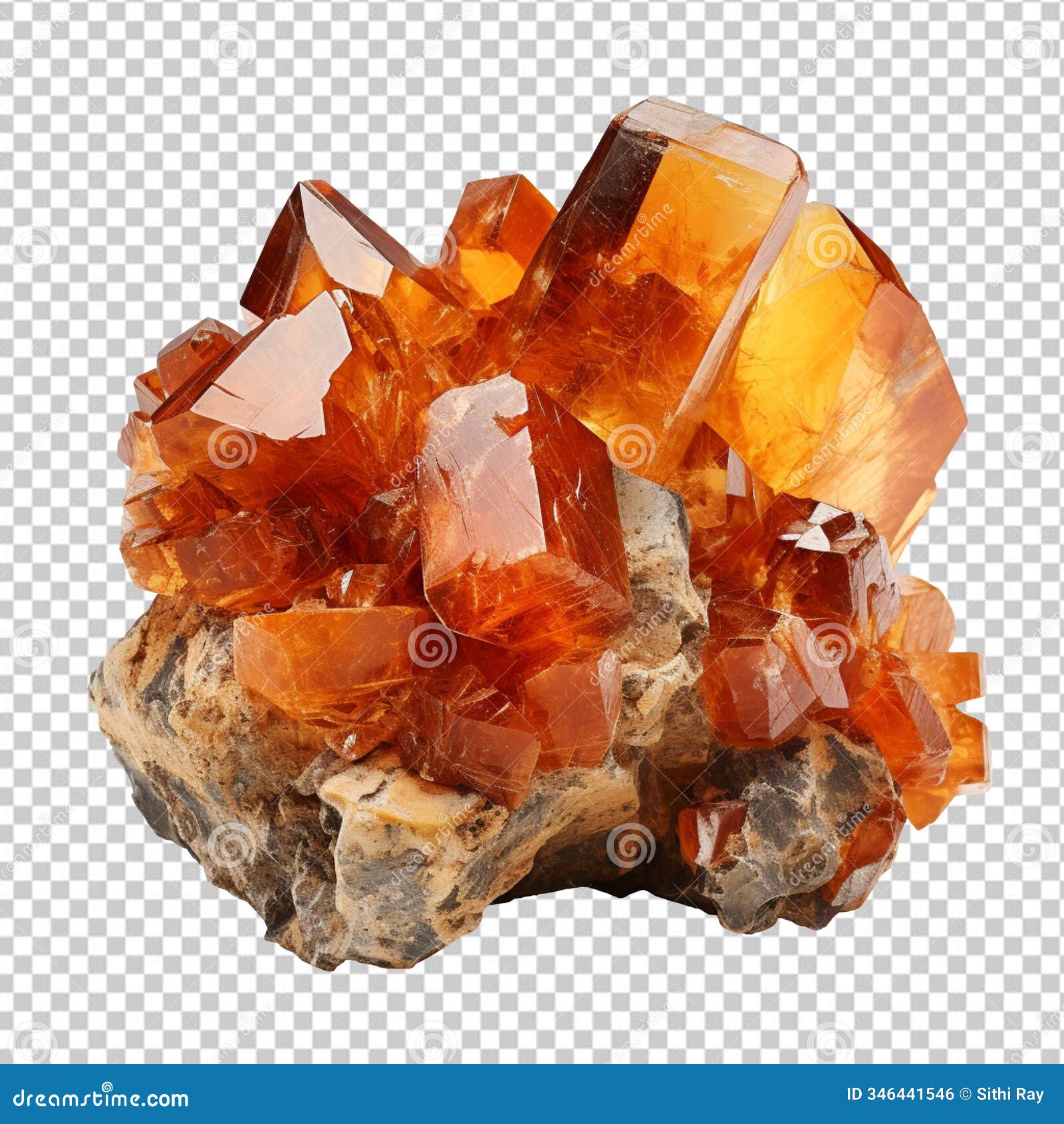 Amber Ore Isolated on Transparent Background Stock Illustration ...