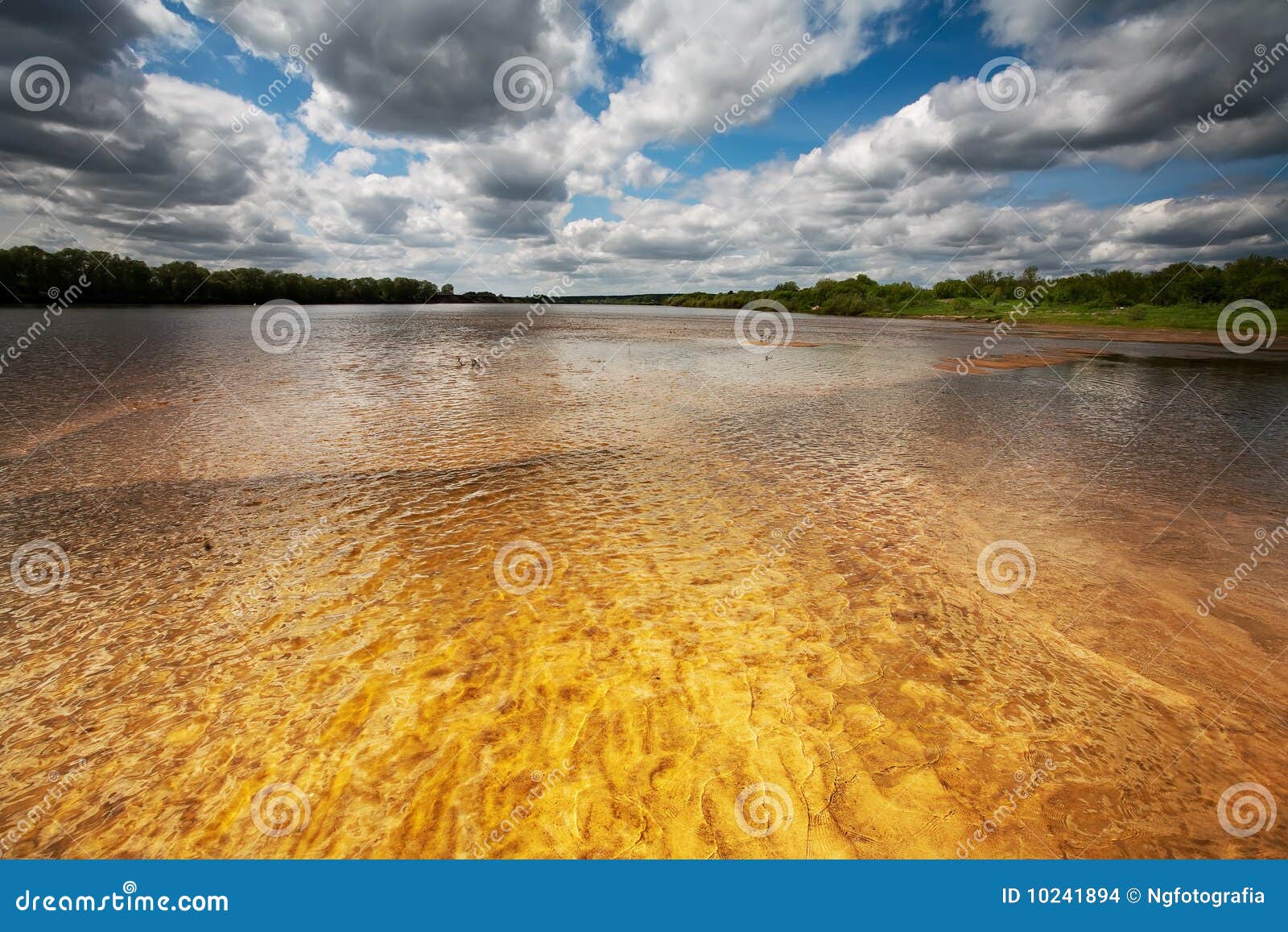 Amber river stock photo. Image of green, amber, reflection - 10241894