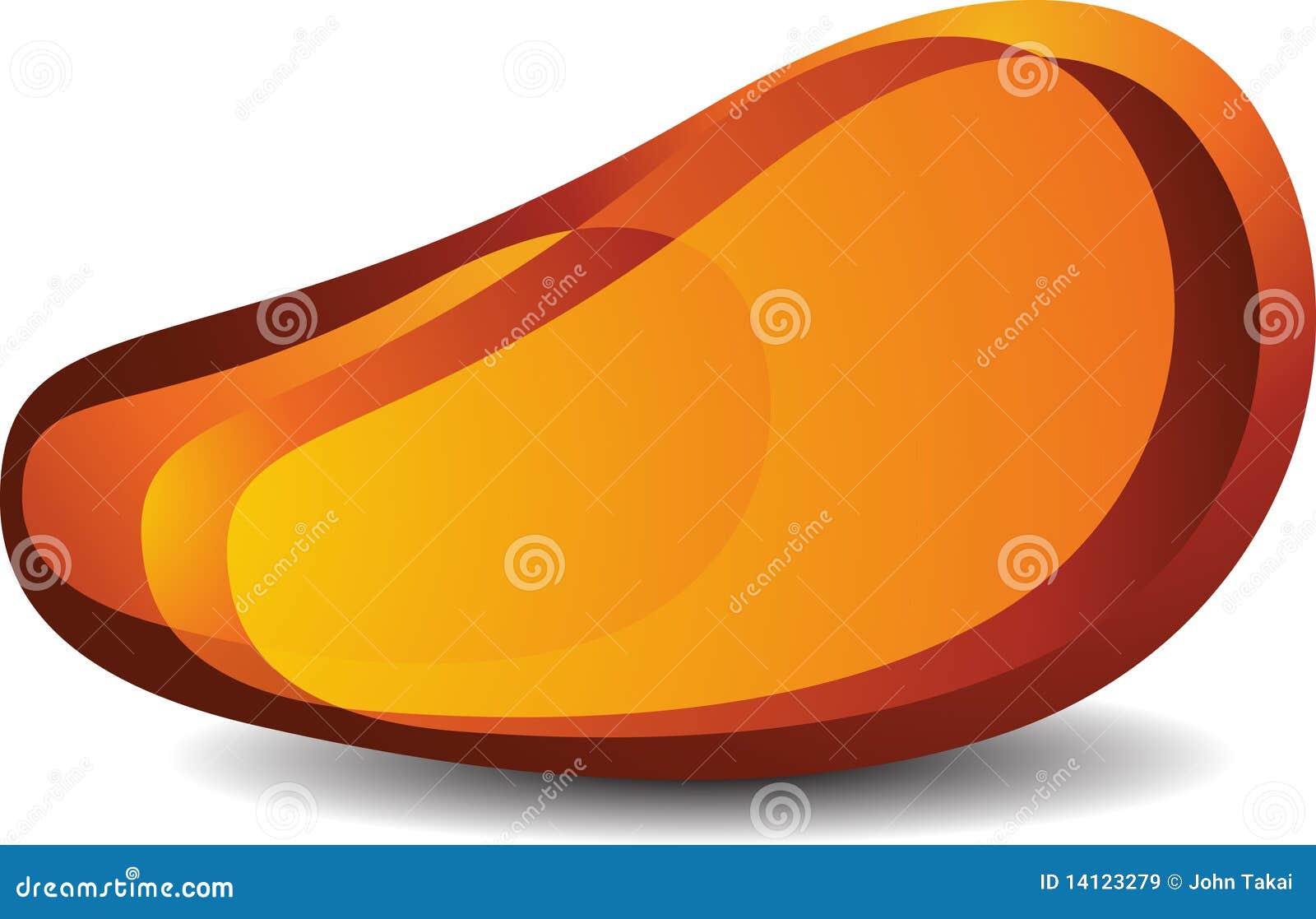 Amber Stone Cartoon Vector | CartoonDealer.com #14123279