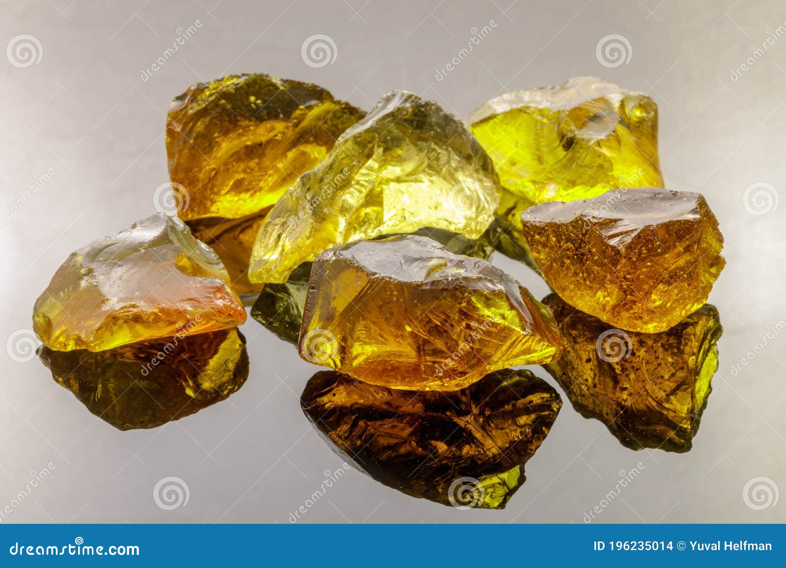 Amber Tumbled and Tempered Fire Glass Nuggets Stock Photo - Image of ...