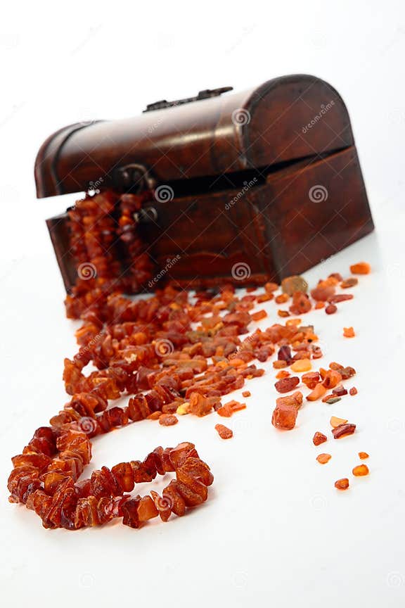 Amber stock image. Image of coffer, string, jewelry, necklace - 65289827